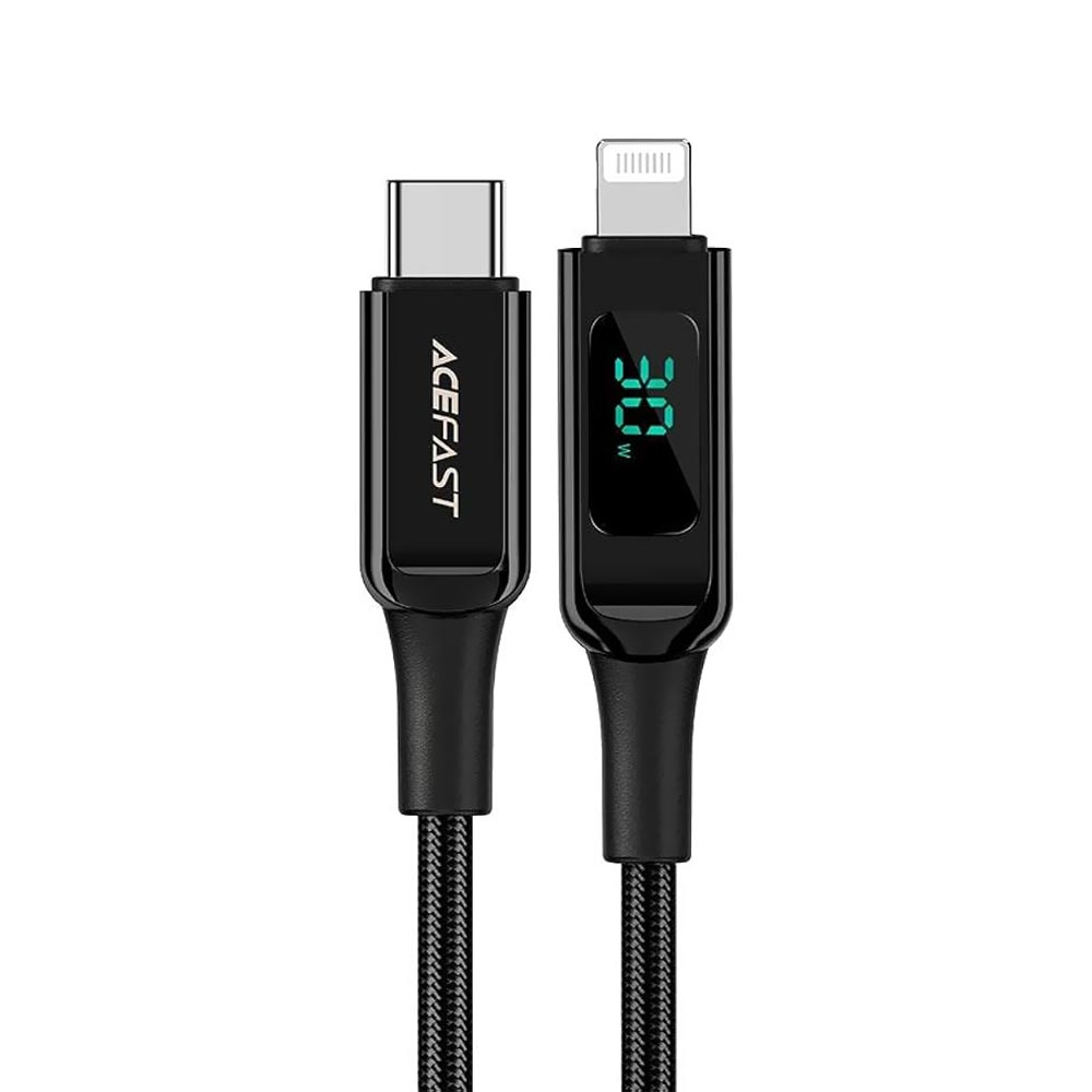 Cabo Acefast C6-01 Lightning A USB-C Macho 1.2M - Preto no Paraguai - Visão Vip Informática ...