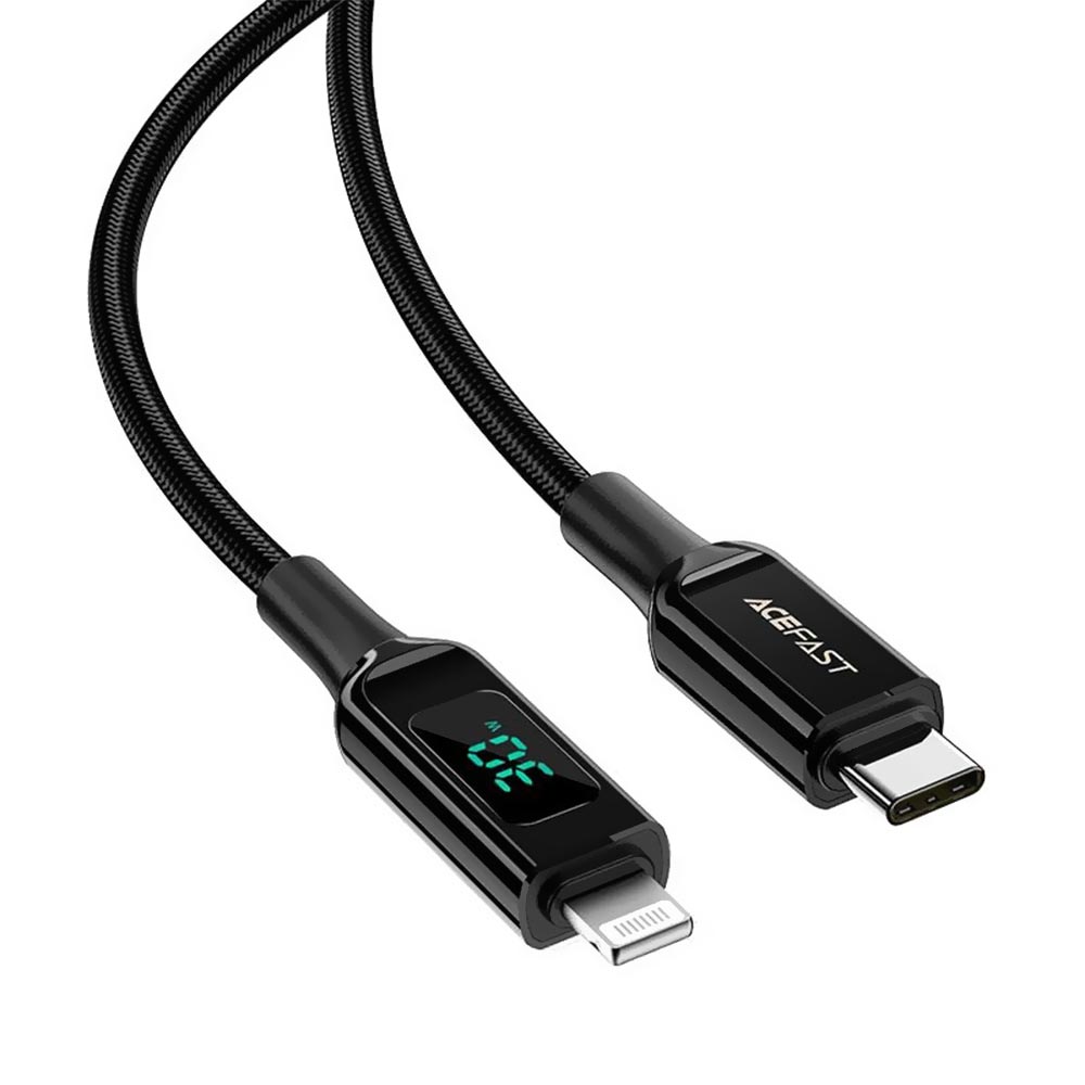 Cabo Acefast C6-01 Lightning A USB-C Macho 1.2M - Preto no Paraguai - Visão Vip Informática ...