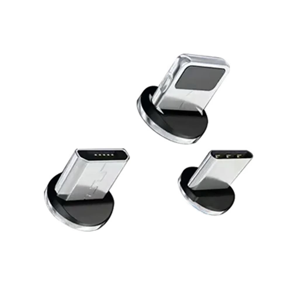 Cabo Magnético Smartzla USB 2.0 a Lightning / Type-C / Micro USB SAT-C005 1M - Prata no Paraguai ...