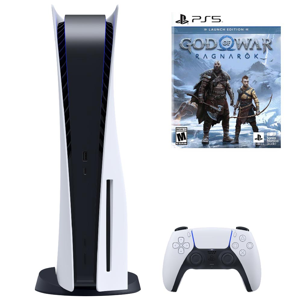 Console Sony Playstation 5 CFI-1215A 825GB / 8K / 4K / Bivolt - Branco + Jogo God Of War ...