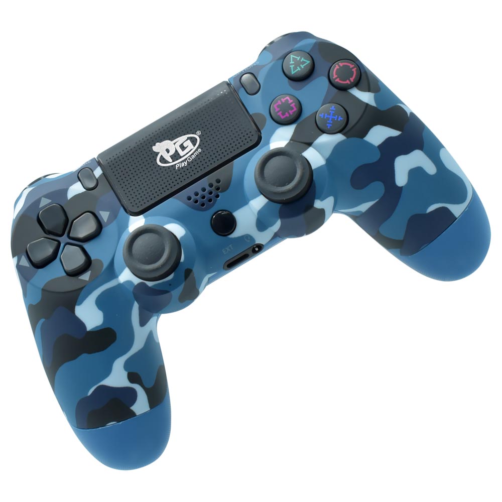 Controle Play Game Dualshock para PS4 Wireless - Azul Camuflado no ...