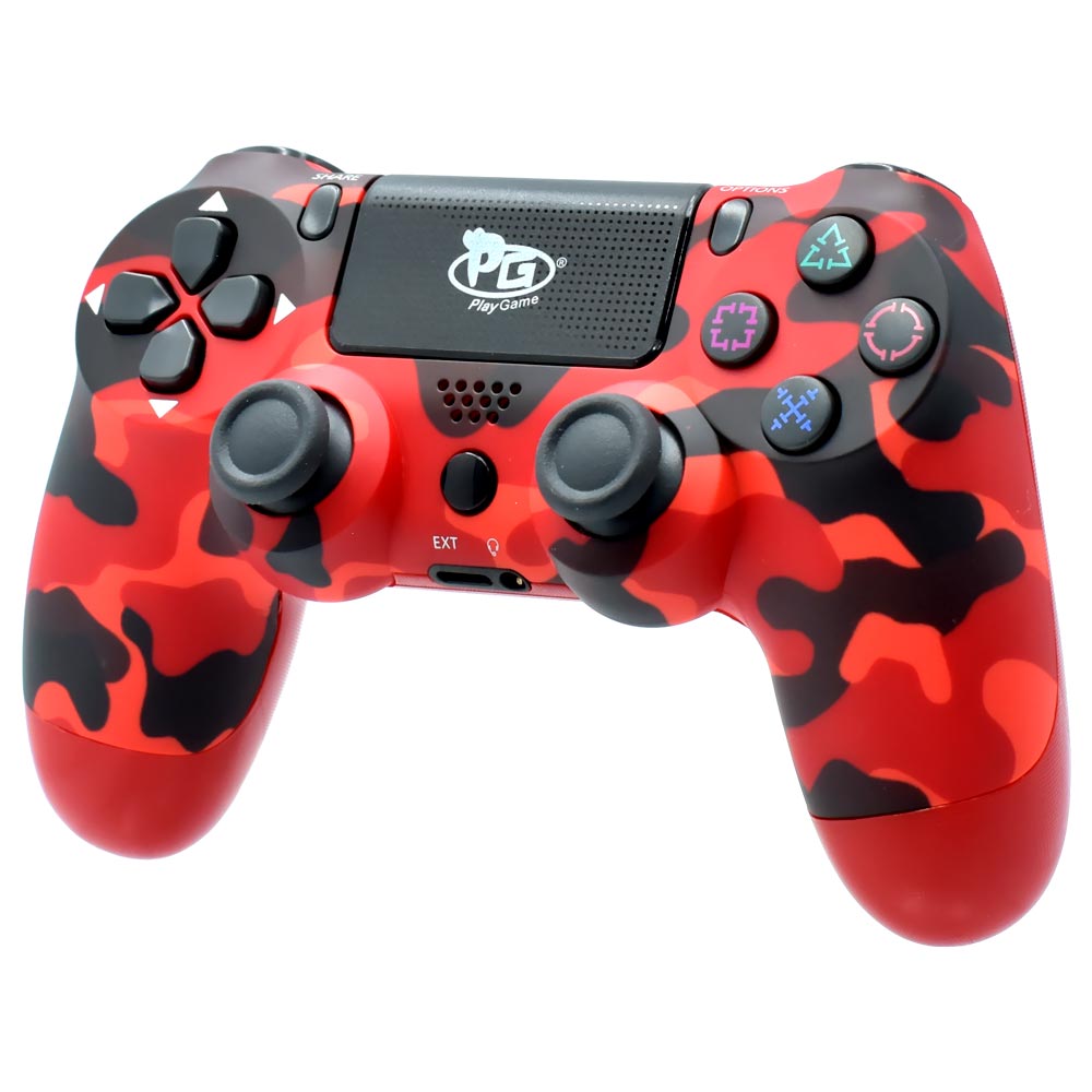 Controle Play Game Dualshock para PS4 Wireless - Vermelho Camuflado no ...