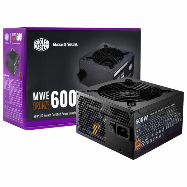 Fonte de Alimentação Cooler Master MWE 600W ATX / Não Modular / 80 Plus ...