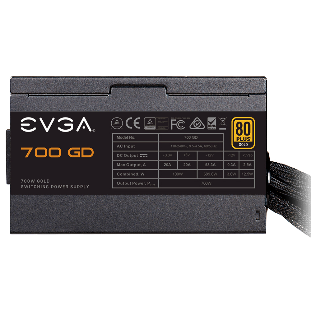 Fonte de Alimentação EVGA GD 700W ATX / Não Modular / 80 Plus Gold ...