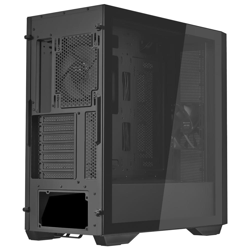 Gabinete Gamer Cougar Uniface Mid Tower / 2 Cooler - Preto no Paraguai - Visão Vip Informática ...