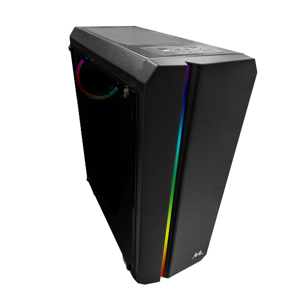 Gabinete Gamer Satellite K884 Mid Tower / 1 Cooler - Preto no Paraguai - Visão Vip Informática ...