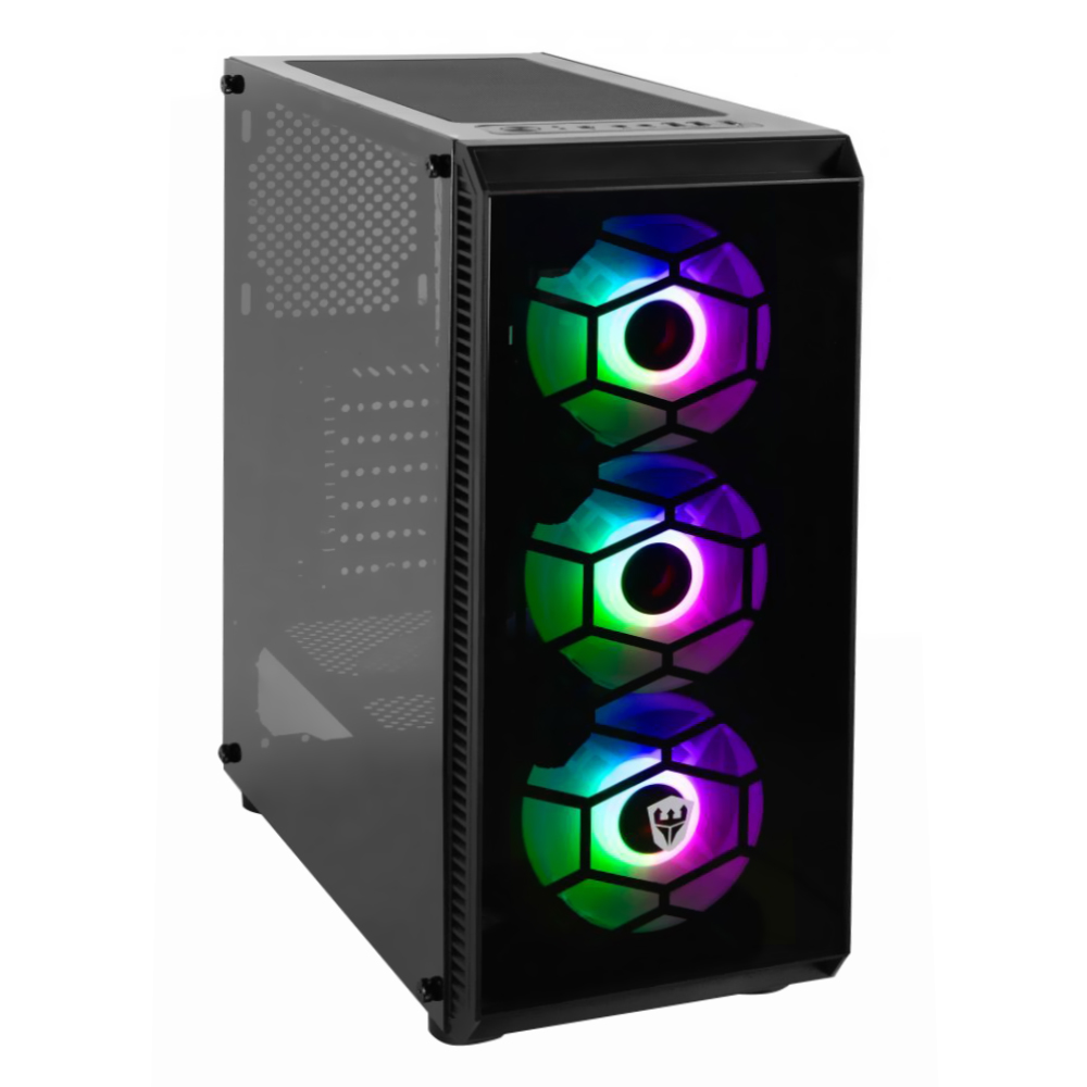 Gabinete Gamer Satellite K874 Mid Tower / 3 Cooler - Preto no Paraguai - Visão Vip Informática ...