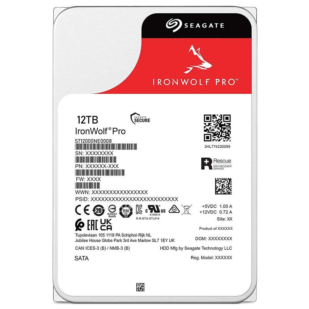 HD Seagate 12TB Iron Wolf Pro 3.5" SATA 3 7200RPM - ST12000NE0008 no ...