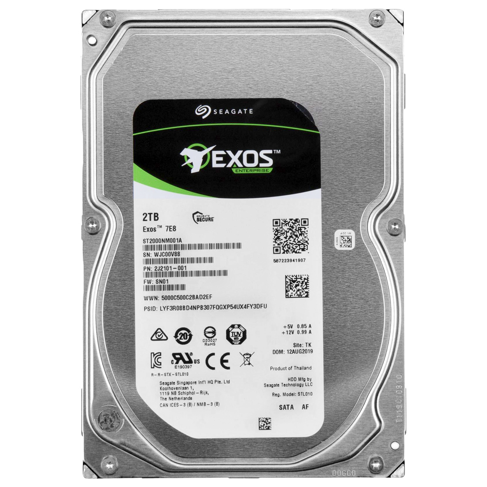 HD Seagate 2TB Exos 7E8 Enterprise 3.5" SATA 3 7200RPM - ST2000NM001A ...