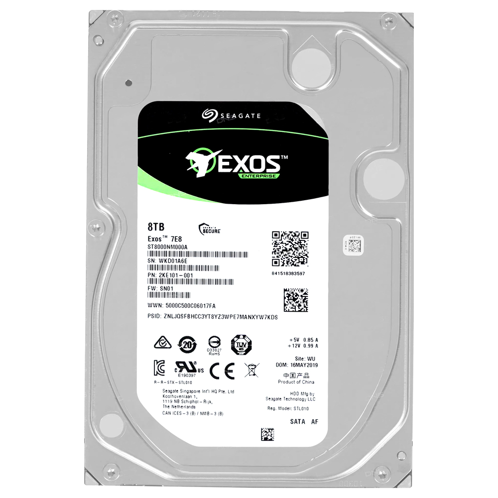 HD Seagate 8TB Exos 7E8 Enterprise 3.5" SATA 3 7200RPM - ST8000NM000A ...