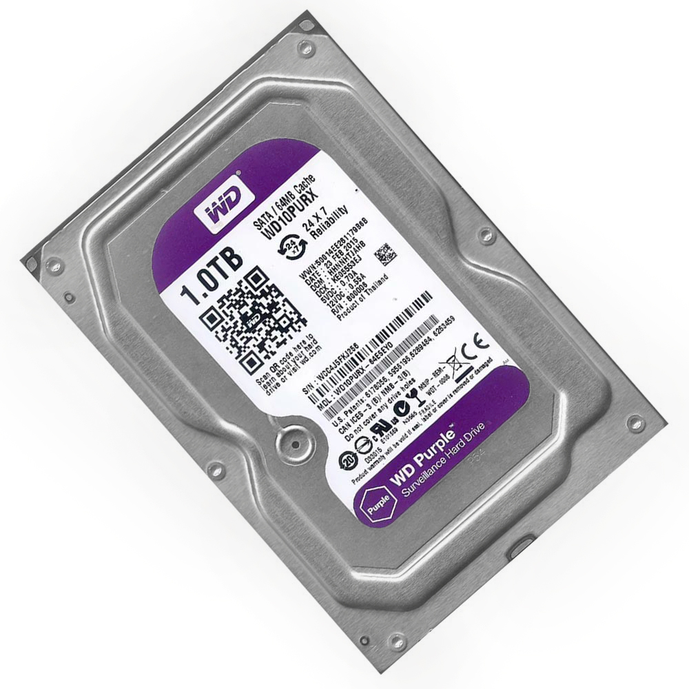 HD Western Digital 1TB WD Purple 3.5" SATA 3 5400RPM Pull - WD10PURX no ...