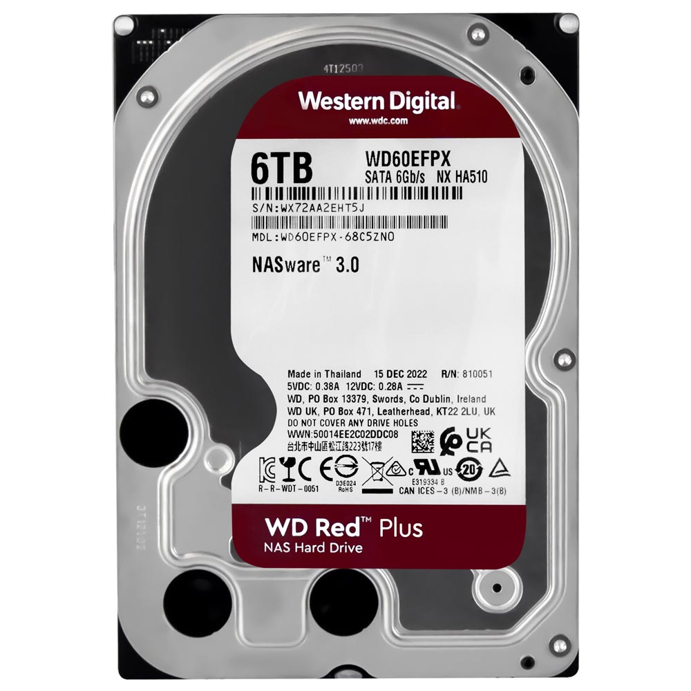 HD Western Digital 6TB WD Red Plus 3.5" SATA 3 5400RPM - WD60EFPX no ...