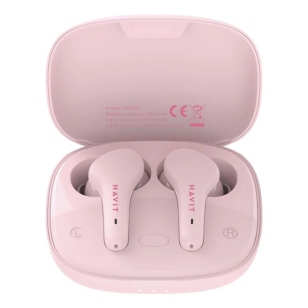 Fone de Ouvido Havit HV-TW959 TWS Earbuds / Bluetooth - Rosa no ...