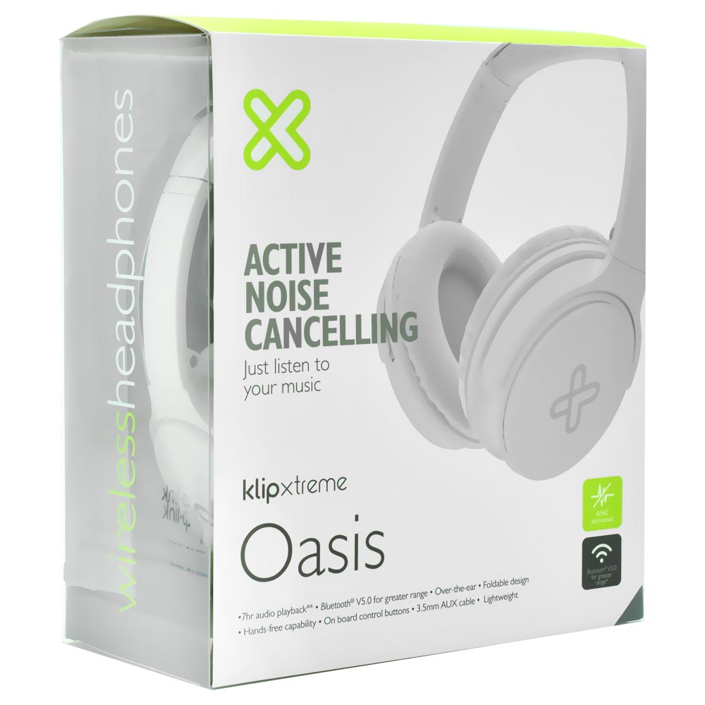 Fone de Ouvido Klip KNH-050WH Oasis / Bluetooth - Branco no Paraguai ...