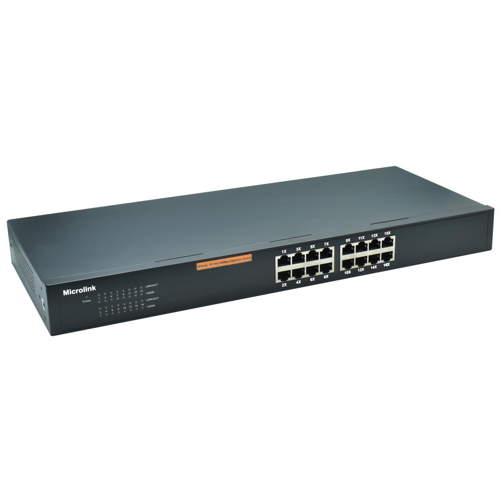 HUB SWITCH 16P. MICROLINK GIGABIT 10/100/1000MBPS no Paraguai - Visão ...
