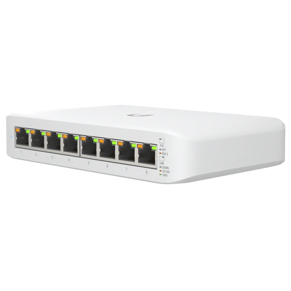 HUB SWITCH 8P.UNIFI UBNT USW-LITE-8-POE 8P GIGABIT 52W no Paraguai ...