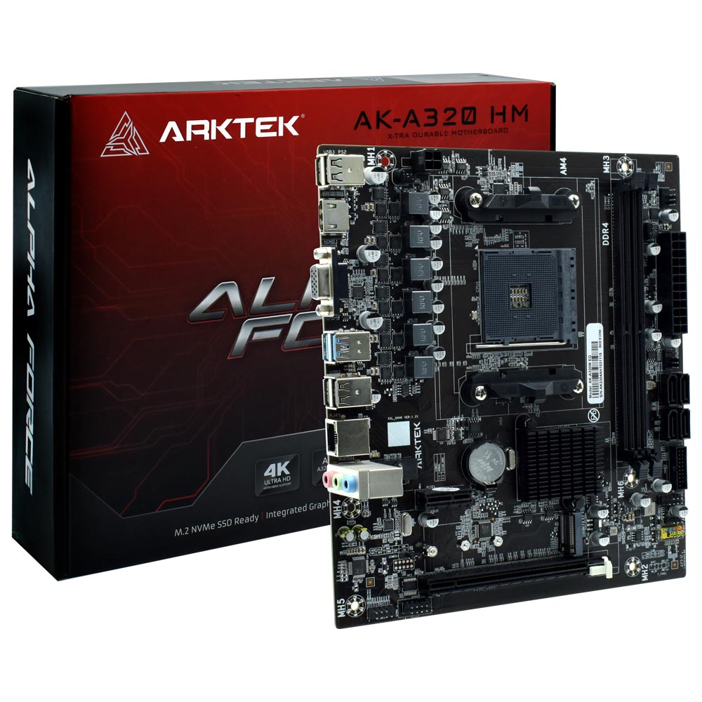 Placa Mãe Arktek AK-A320M EG Socket AM4 / VGA / DDR4 no Paraguai - Visão Vip Informática ...