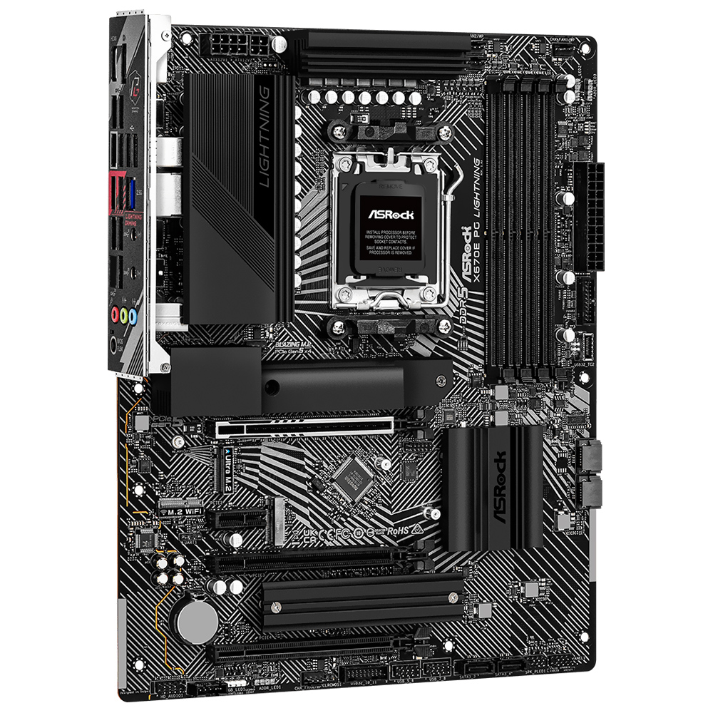 Placa Mãe Asrock X670e Pg Lightning Socket Am5 Ddr5 No Paraguai