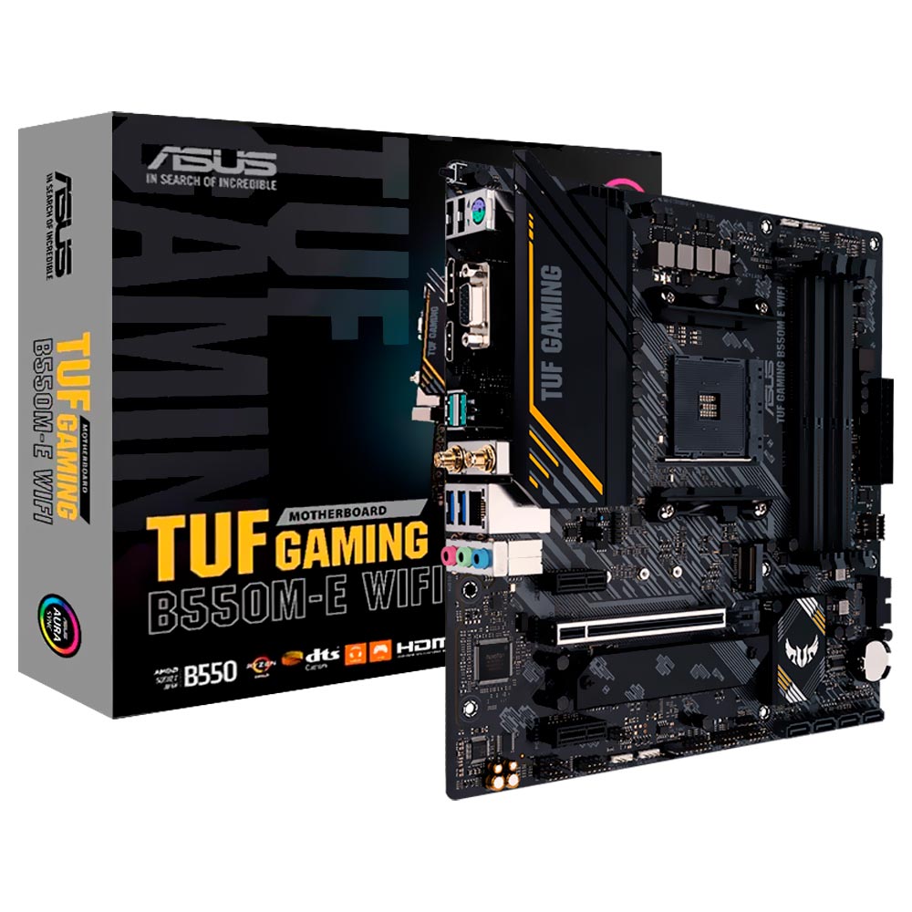 Placa Mãe ASUS TUF Gaming B550M-E Wi-Fi Socket AM4 / VGA / DDR4 no ...