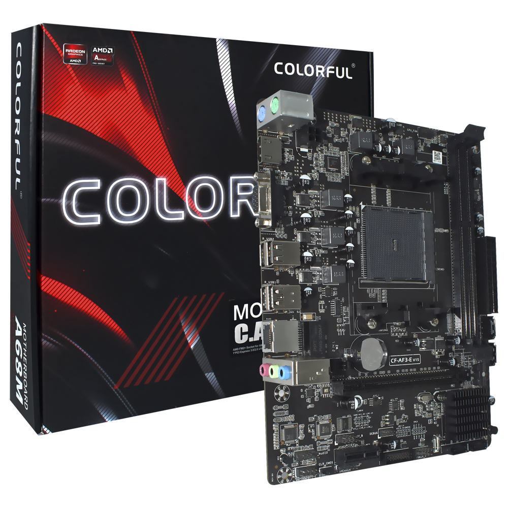 Placa Mãe Colorful C.A68M-E V15 Socket FM2+ / VGA / DDR3 no Paraguai - Visão Vip Informática ...