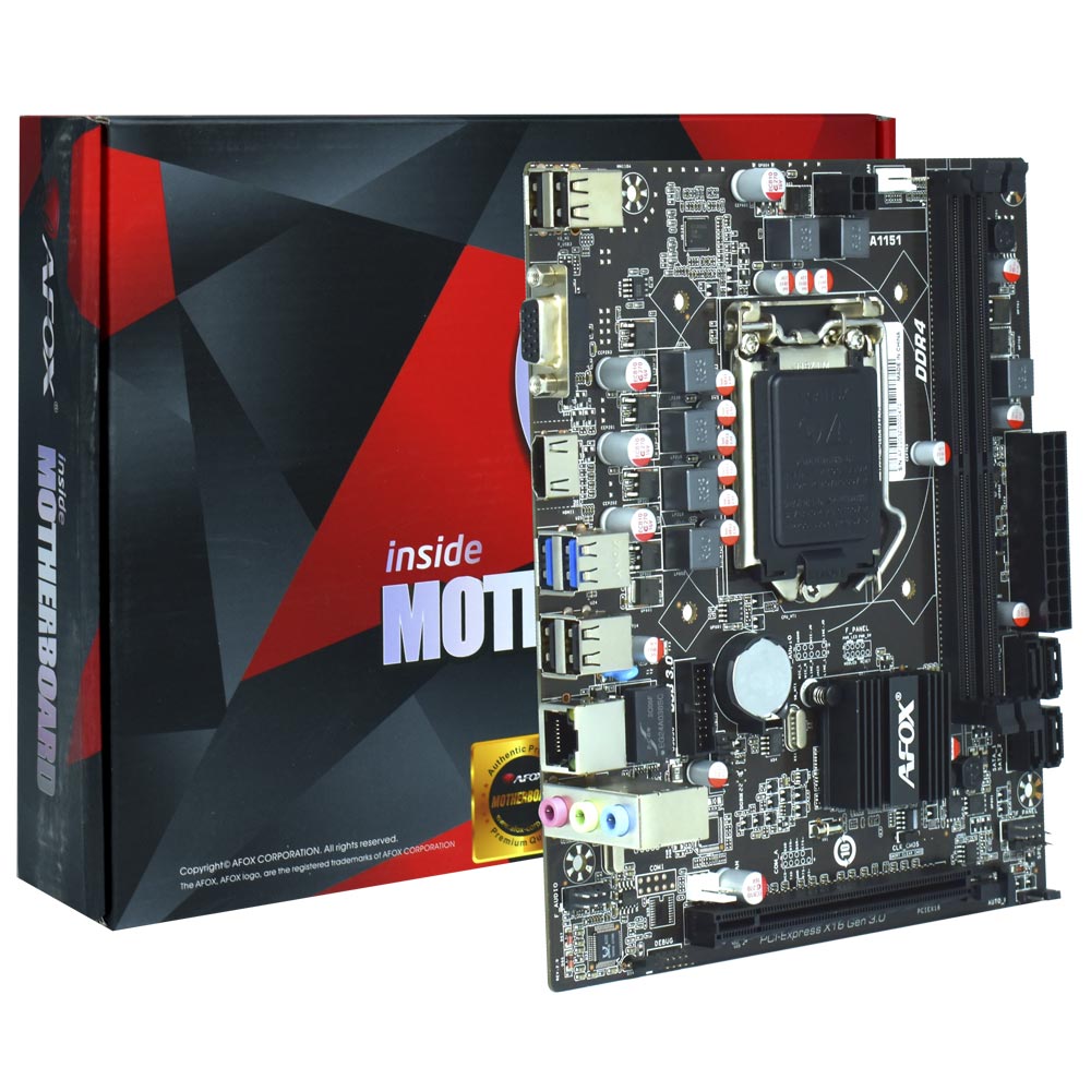 Placa Mãe AFOX IH110-MA4-V2 Socket LGA 1151 / VGA / DDR4 no Paraguai ...