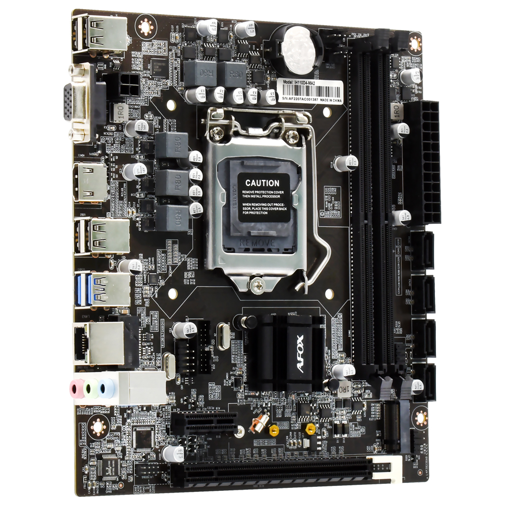 Placa Mãe AFOX IH110D4-MA2 Socket LGA 1151 / VGA / DDR4 no Paraguai ...