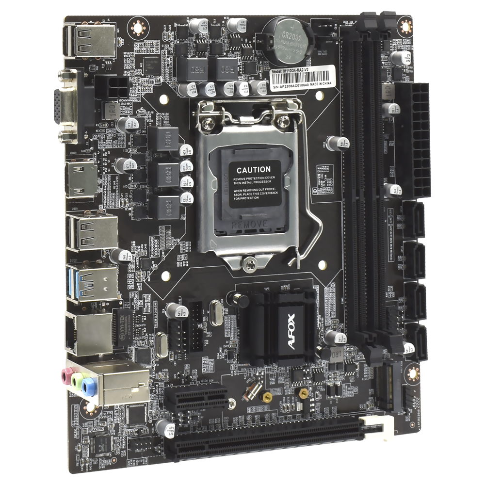 Placa Mãe AFOX IH110D4-MA2-V2 Socket LGA 1151 / VGA / DDR4 no Paraguai ...