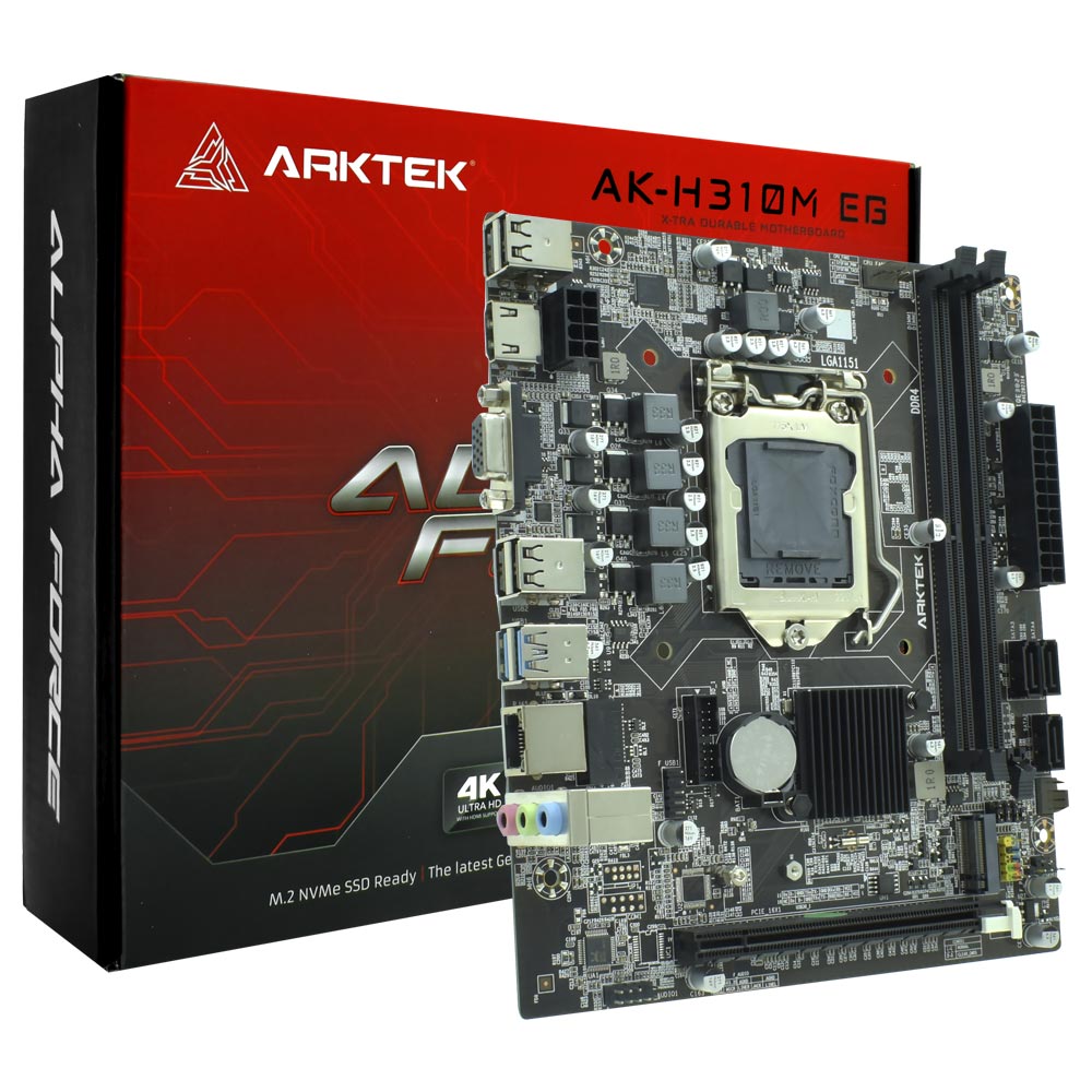 Placa Mãe Arktek AK-H310M EG Socket LGA 1151 / VGA / DDR4 no Paraguai ...