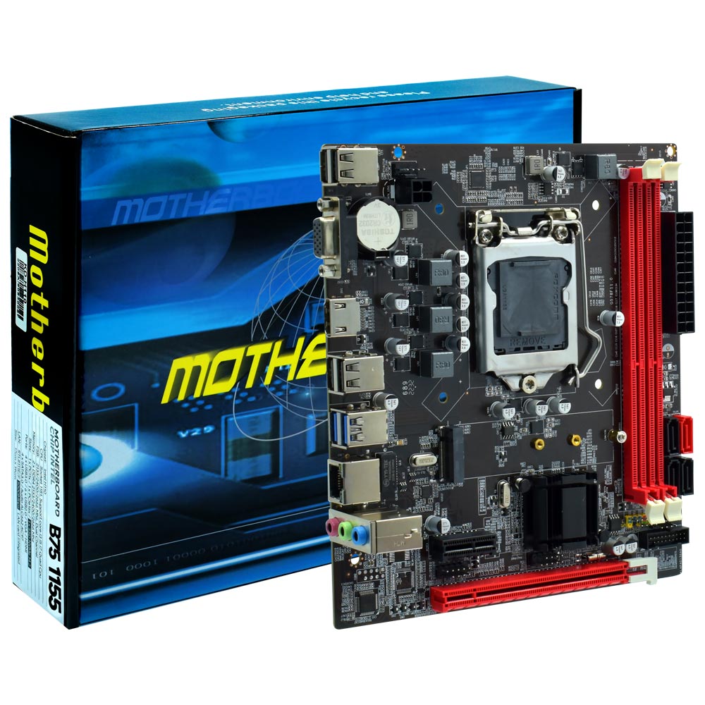 Placa Mãe Foxconn B75 Socket LGA 1155 / VGA / DDR3 no Paraguai - Visão Vip Informática - Compras ...
