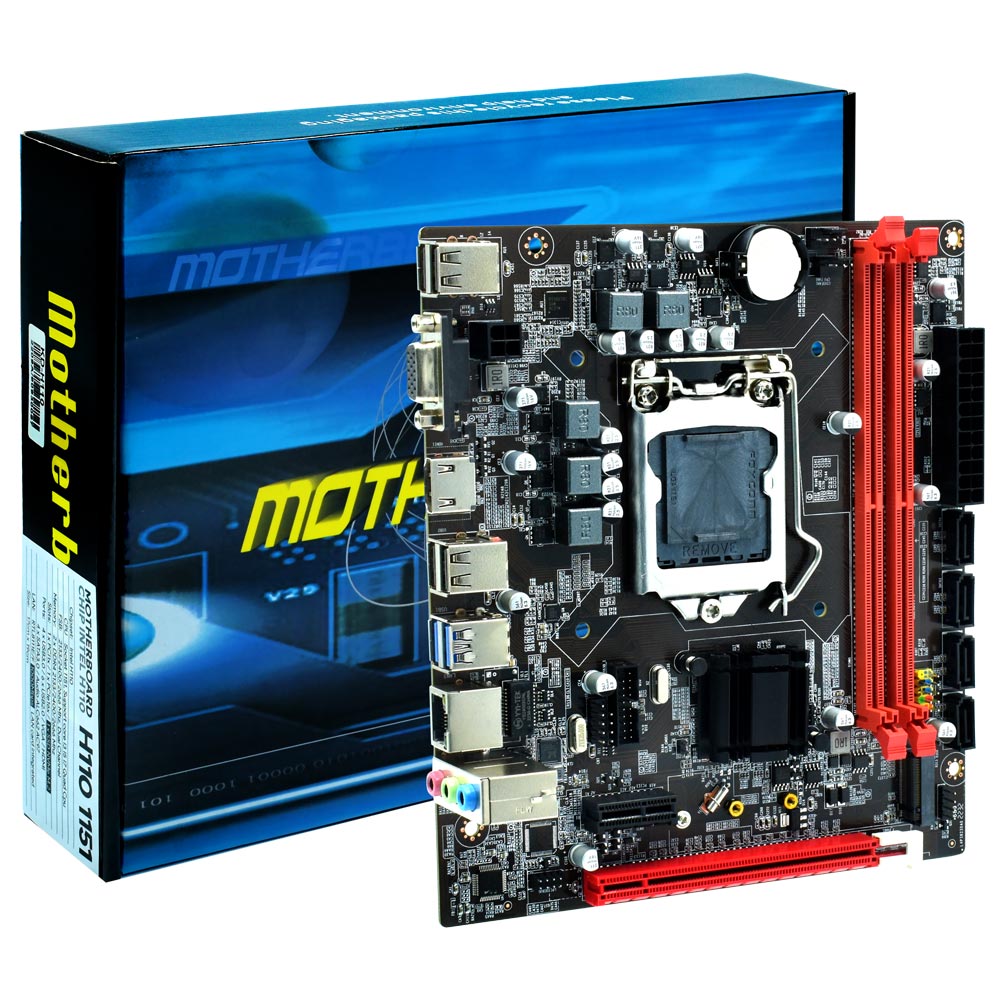 Placa Mãe Foxconn H110 Socket LGA 1151 / VGA / DDR4 no Paraguai - Visão ...