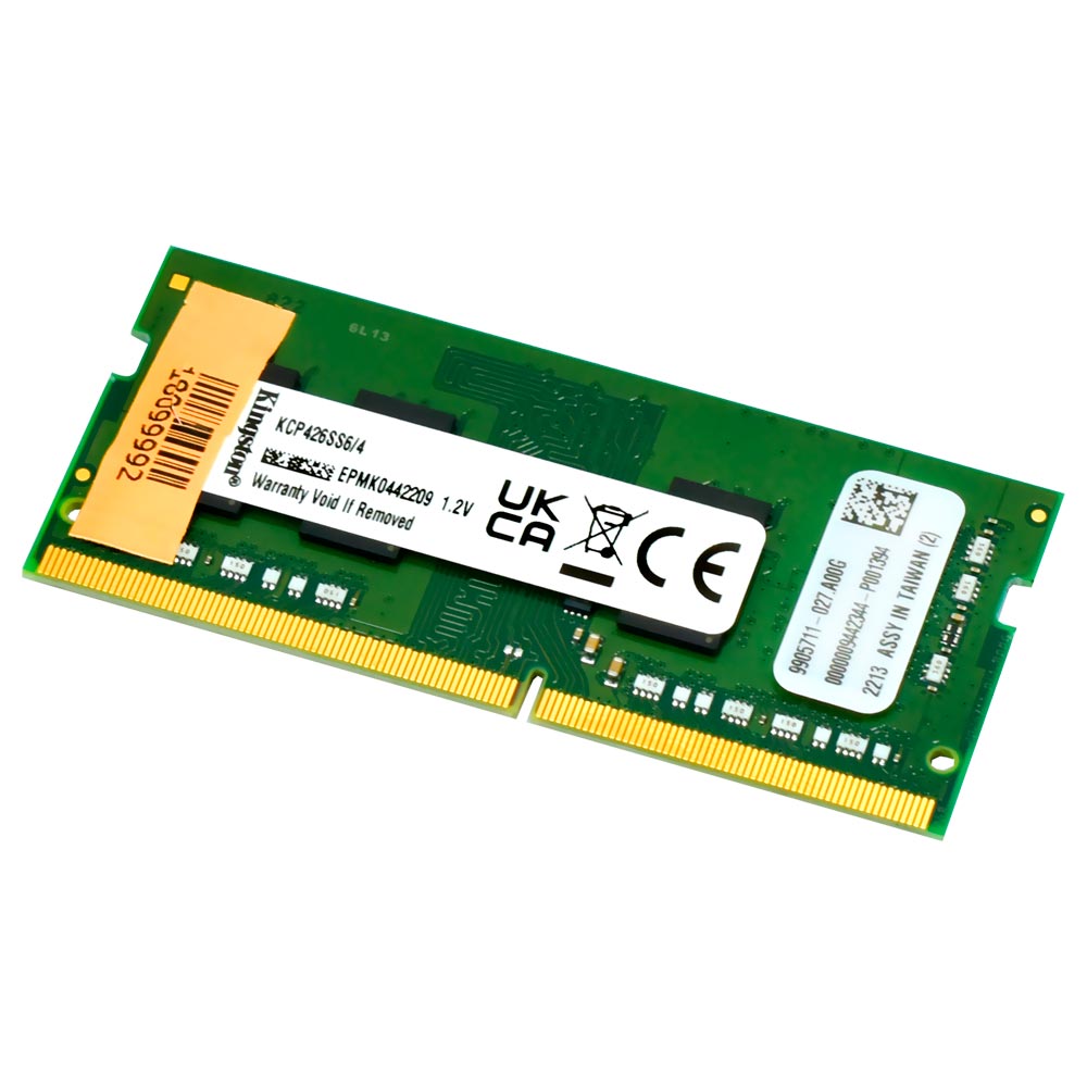 Memória RAM para Notebook Kingston DDR4 4GB 2666MHz - KCP426SS6/4 no ...