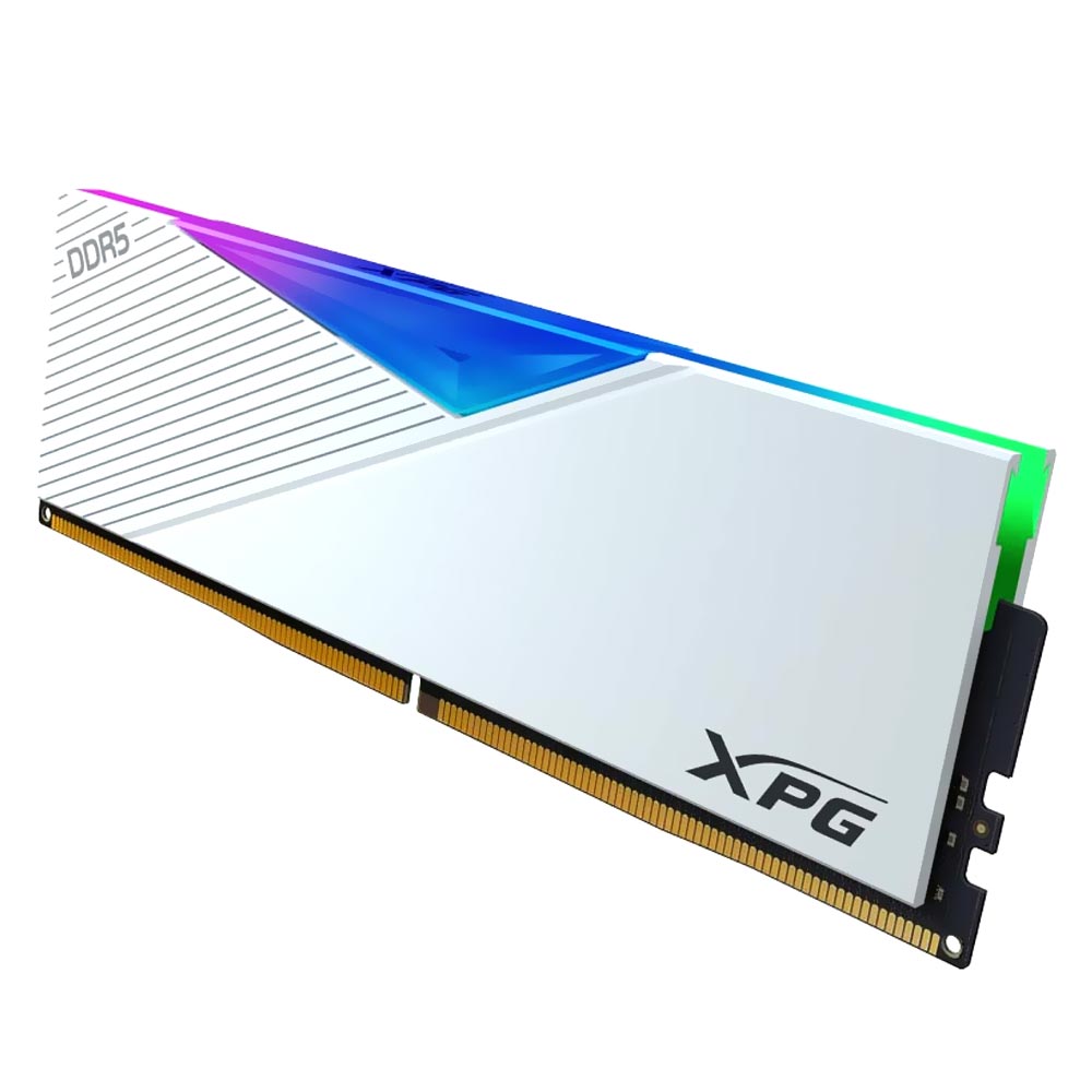 Memória Ram Adata Xpg Lancer Ddr5 16gb 5200mhz Rgb Branco