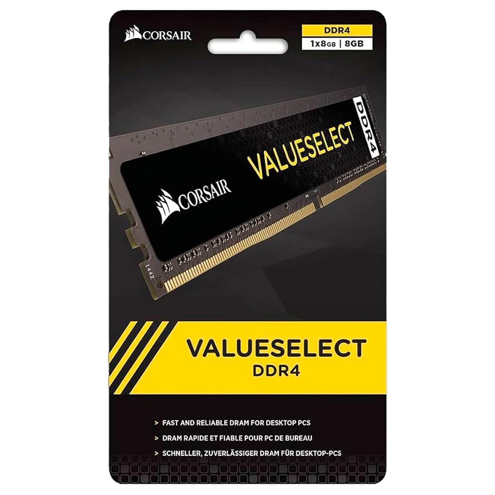 Memória RAM Corsair Value Select DDR4 8GB 2666MHz - Preto ...