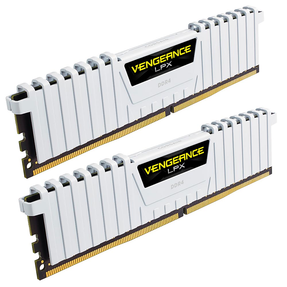 Memória RAM Corsair Vengeance LPX DDR4 16GB (2x8GB) 3200MHz - Branco ... Memória RAM Corsair Vengeance LPX DDR4 16GB (2x8GB) 3200MHz - Branco ...
