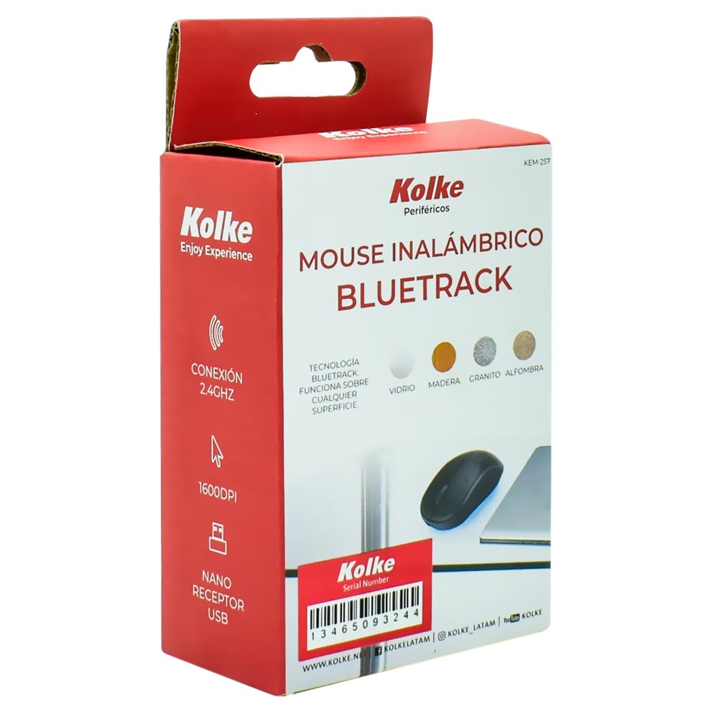 Mouse Kolke Bluetrack KEM-257 Wireless - Preto no Paraguai - Visão Vip ...
