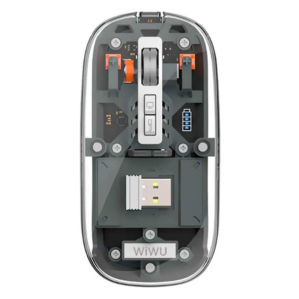 Mouse Wiwu Crystal Magnetic 7 Cores Wireless - Cinza (WM105) no ...