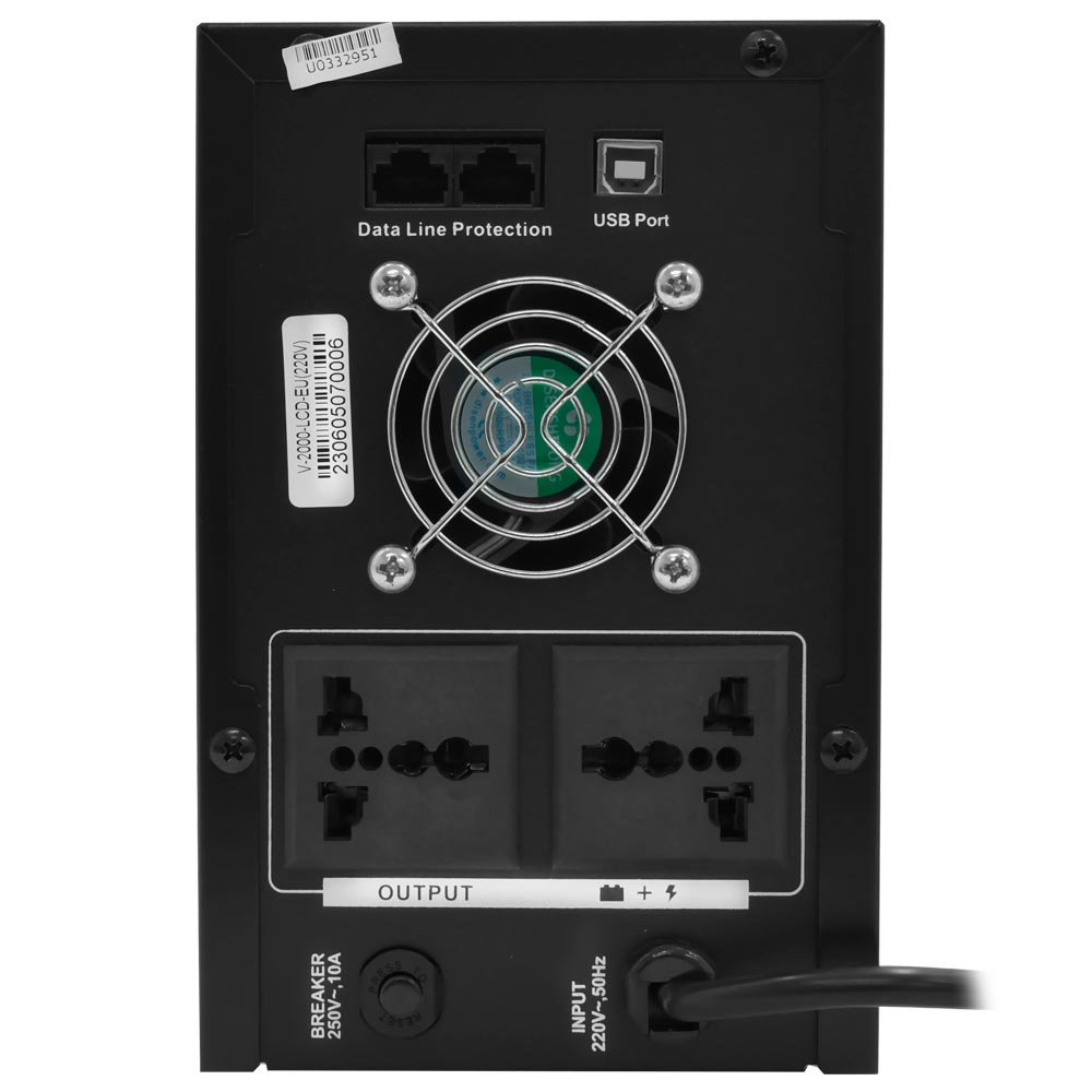 Nobreak SVC V-2000-LCD-EU 2000VA / 1200W - 220V no Paraguai - Visão Vip ...