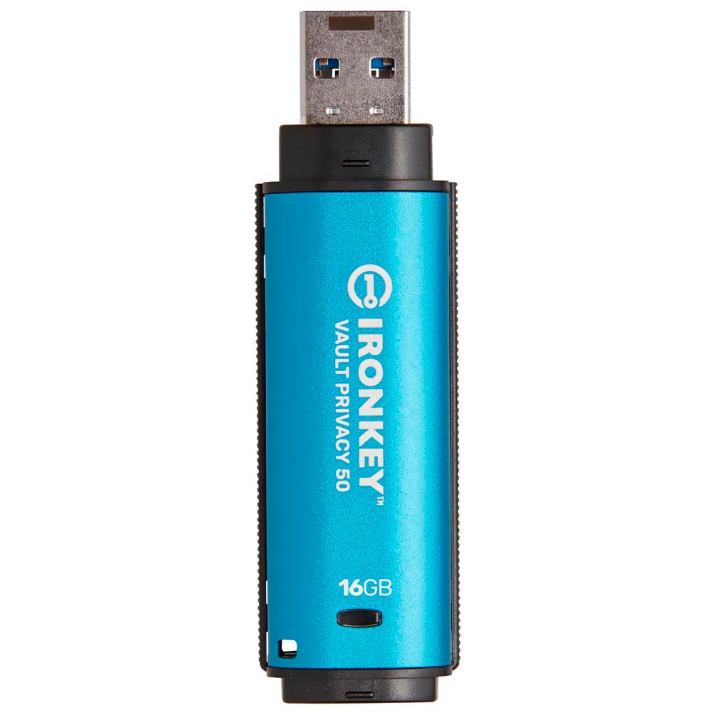 Pendrive Kingston IronKey Vault Privacy 50 16GB USB 3.2 - Azul (IKVP50/16GB) no Paraguai - Visão ...