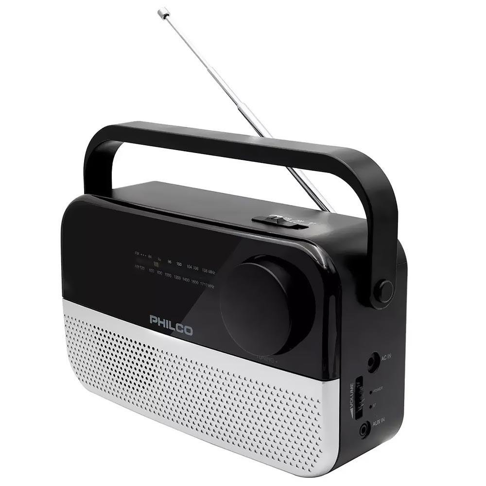 Rádio Portátil Philco PRR1010BT-SL Bluetooth / AM / FM / Aux - Preto ...