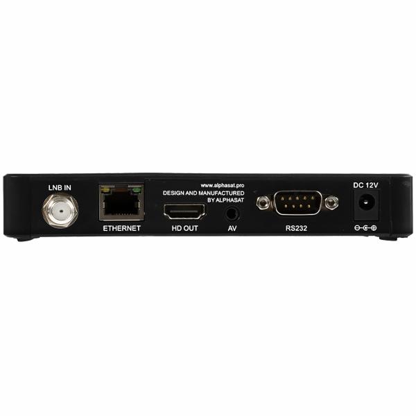 RECEPTOR DIGITAL FTA ALPHASAT DC PLUS HD WIFI/IKS/CS/HDMI/USB/RS232/LAN PRETO no Paraguai ...