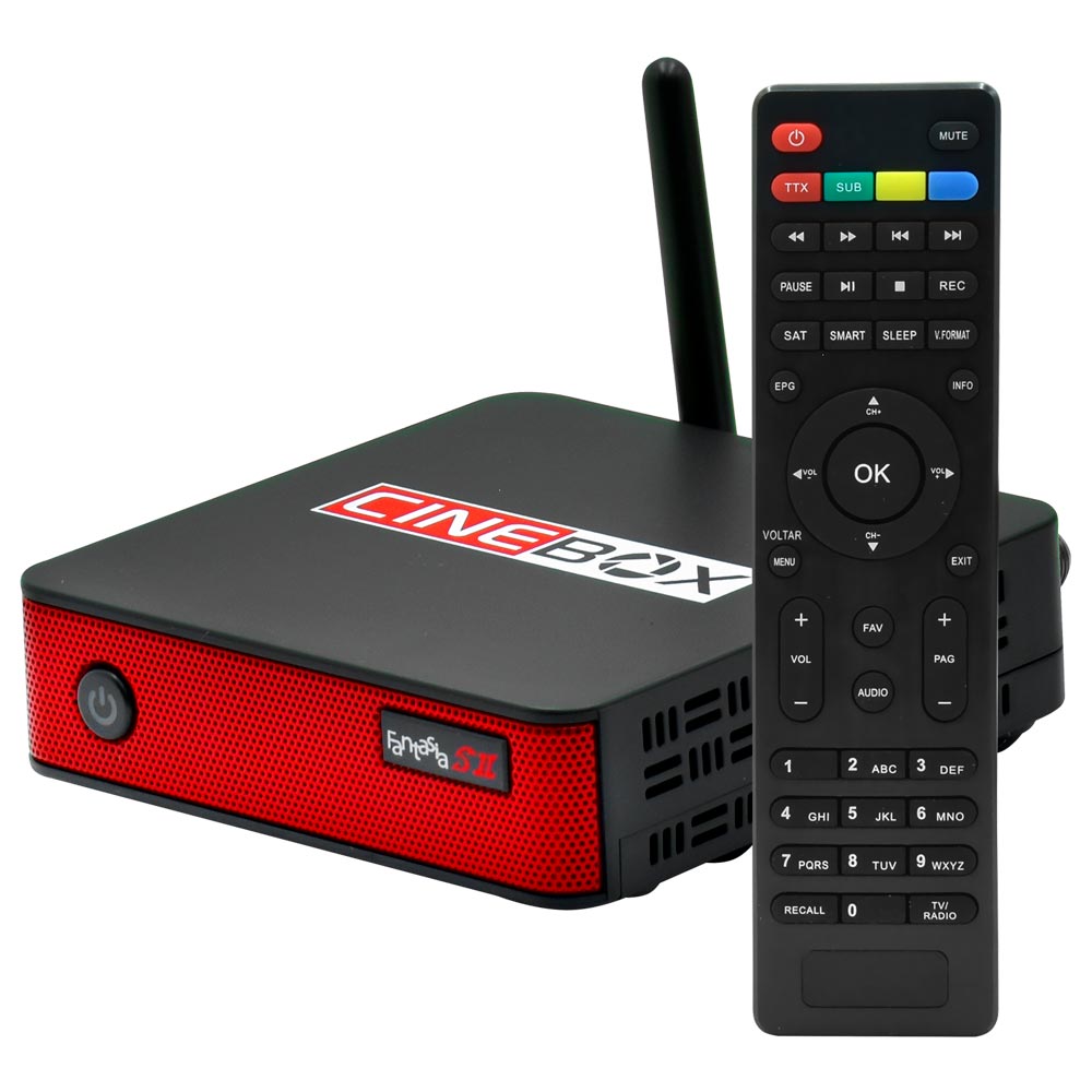 RECEPTOR DIGITAL FTA CINEBOX FANTASIA SII WIFI/IKS/SKS/HDMI/USB/LAN ...
