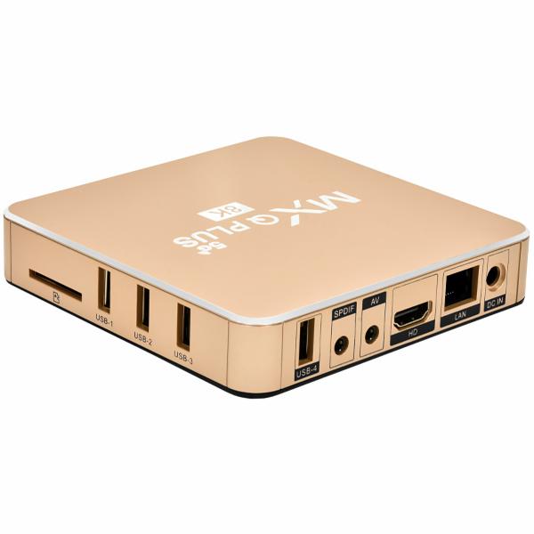 RECEPTOR DIGITAL TV BOX MXQ PLUS 8K 5G DOURADO 16GB/128GB/IPTV/WIFI ...