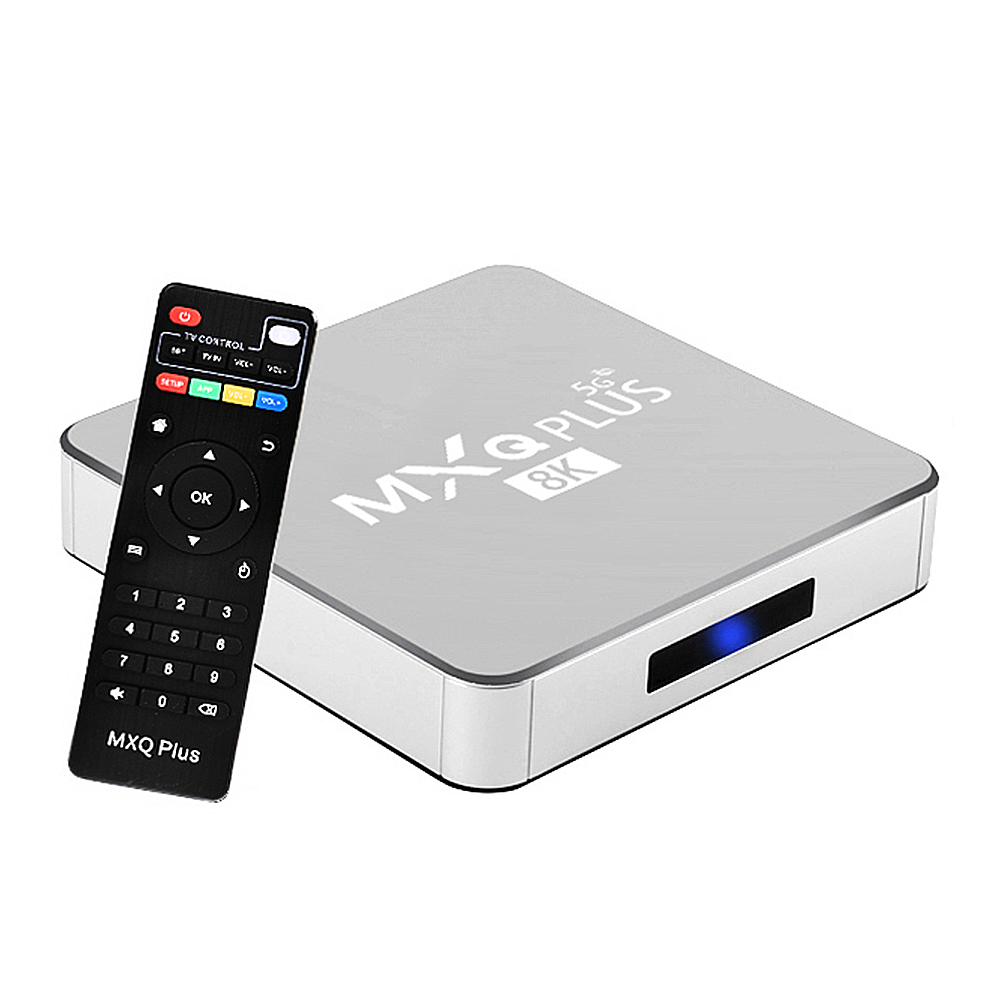 RECEPTOR DIGITAL TV BOX MXQ PLUS 8K 5G PRATA 4GB/32GB/IPTV/WIFI/HDMI ...