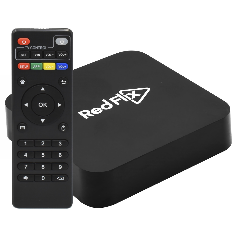 RECEPTOR DIGITAL TV BOX RED FLIX 8GB/128GB/IPTV/WIFI/HDMI/USB/SD/LAN ...