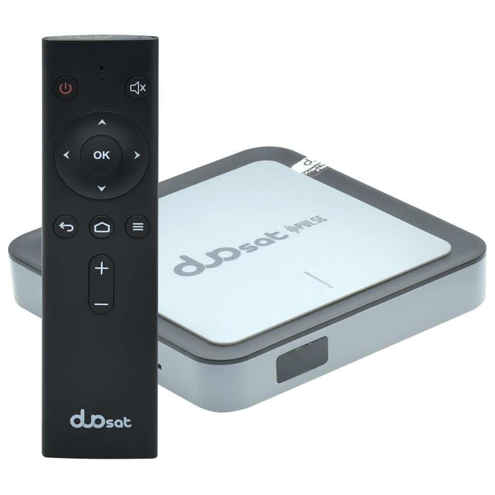 Receptor Iptv Duosat Pulse 2GB de RAM / 32GB / 4K - Cinza / Preto no ...
