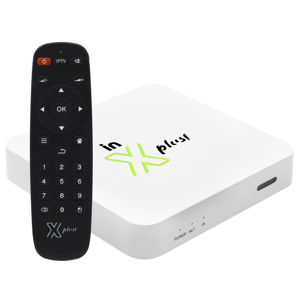 Receptor Iptv In X Plus 2GB de RAM / 8GB / UHD / 8K - Branco no ...