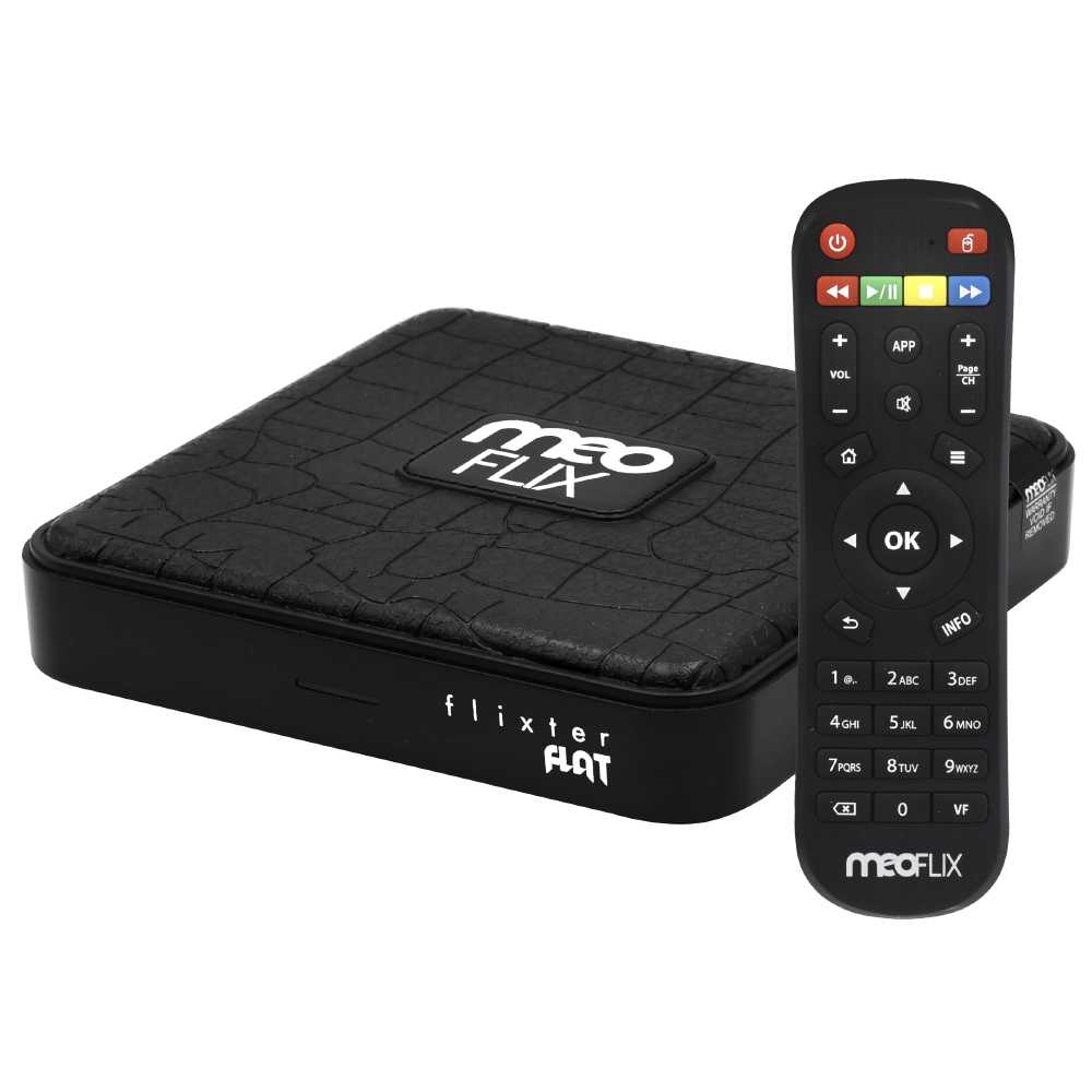 Receptor Iptv Meoflix Flixter Flat 1GB de RAM / 16GB / UHD / 4K - Preto ...