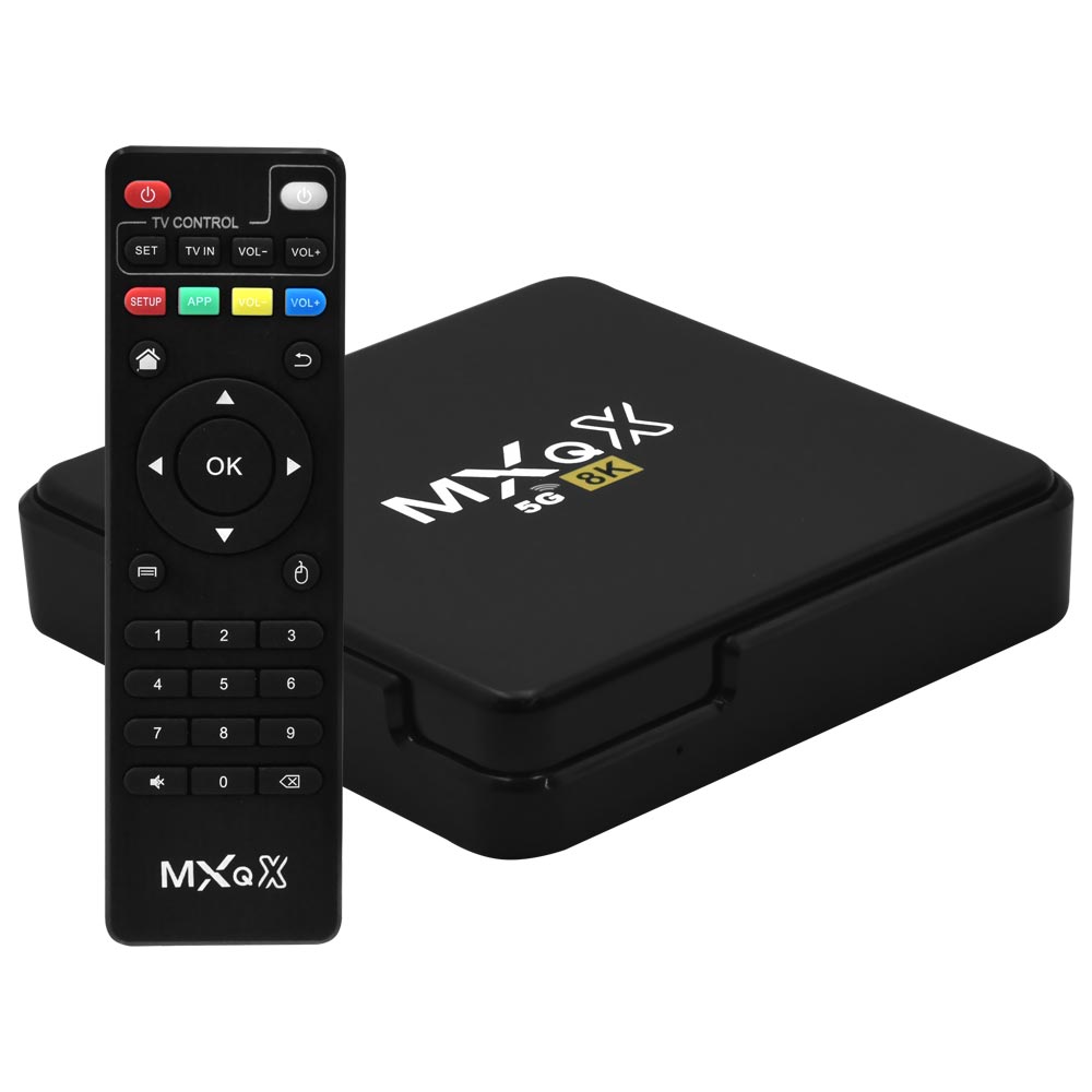 TV Box MXQ X 64GB de RAM / 256GB / 5G / 8K - Preto no Paraguai - Visão Vip Informática - Compras ...