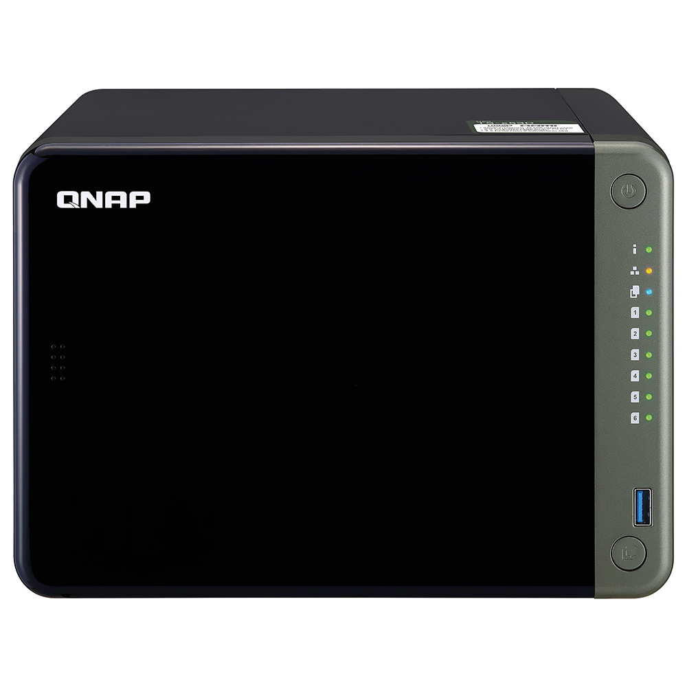 SERVIDOR NAS STORAGE QNAP TS-653D 6 BAIAS QUAD-CORE 2.7GHZ/4GB/DRIVE 3. ...