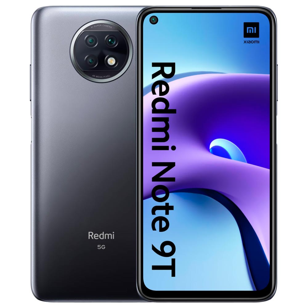 Celular Xiaomi Redmi Note 9T 4GB de RAM / 64GB / Tela 6.53" / Dual Sim - Nightfall Preto no ...